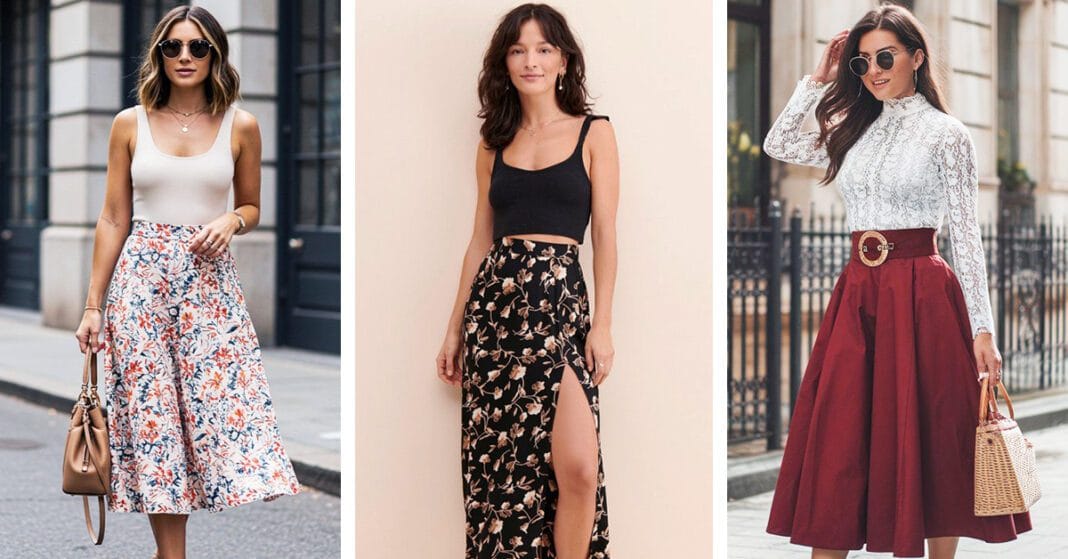 19 Stunning Midi Skirt Outfit Ideas for Every Occasion | Buzzerhub
